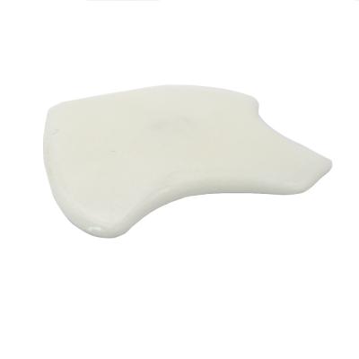 Cina Strumento di massaggio Gua Sha di giada bianca per massaggiatore facciale e corpo SPA Acupuntura Acupressione 9,5cm*7,5cm*0,7cm in vendita