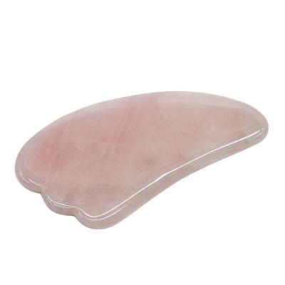 China Gepolijst zwart rozen kwarts Gua Sha massagetool voor natuurlijke gezichtsbehandelingen Te koop
