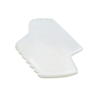 Cina Disponibile Logo Naturale Giada Bianca Gua Sha Scraping Terapia Guasha Strumenti Per Massaggio Corporeo Faccia Con Fisioterapia Infrarosso in vendita
