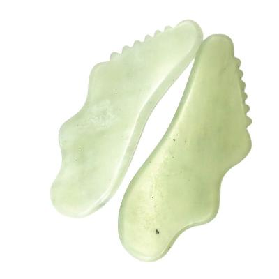 Cina Strumento naturale Xiuyn Jade Guasha per massaggi di grattatura di pietra Gua Sha Board For Beauty con certificato e logo personalizzato in vendita