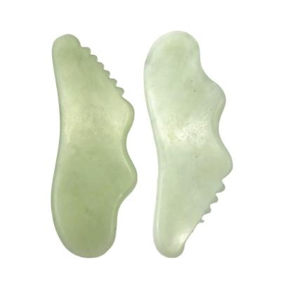Cina Strumento naturale Xiuyn Jade Guasha per massaggi di grattatura di pietra Gua Sha Board For Beauty con certificato e logo personalizzato in vendita