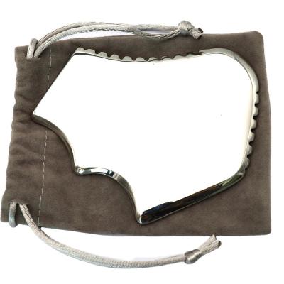 China Massager Ruwe staal Gua Sha Massage gereedschap voor gezicht en lichaam 304L medische kwaliteit Te koop
