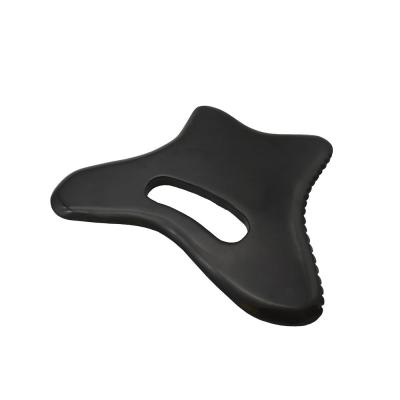 China BODY Massager with 2024 Large Size Black Bian Stone Gua Sha Stones and Product Size 165*140*50mm for sale