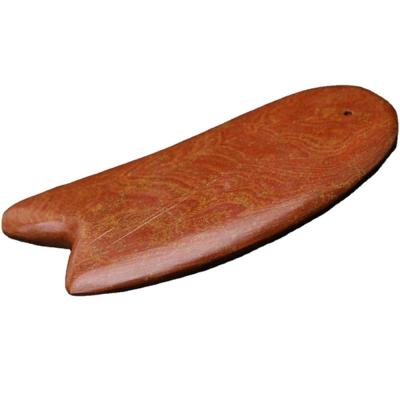 China Red Bian Stone Gua Sha Tool For Scraping Massager Body 10.5cm*6cm*0.7cm Length for sale