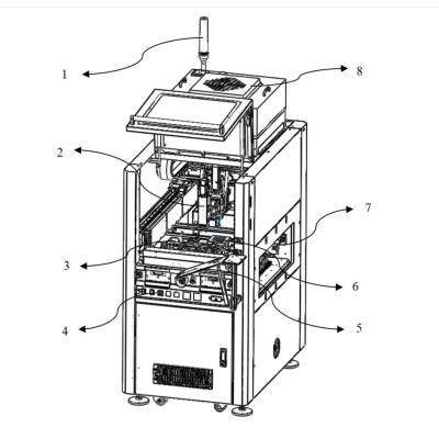China Máquina de Dispensação de Adesivo para Colocação de Tampa 325mm Máquina de Montagem Automática à venda