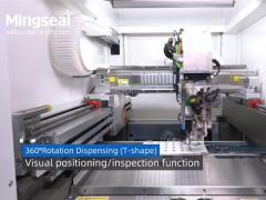 ドローンカメラモジュール 接着剤配送機 紫外線固化 インライン自動接着剤配送機