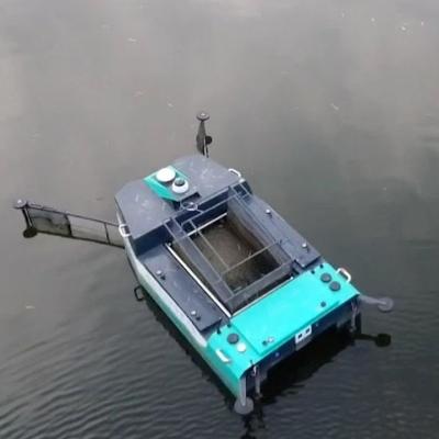 Cina Barca di pulizia del fiume della lega di alluminio con i canestri di sollevamento automatici dell'immondizia 470mm in vendita
