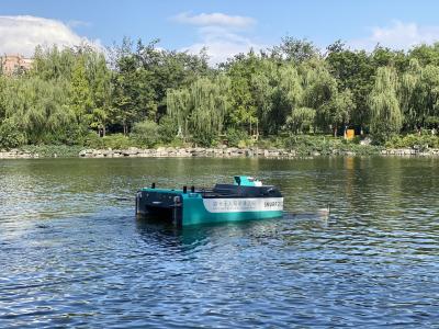 Cina Il controllo USV idrografico del CUSCINETTO ha snervato il PUFFO di superficie del veicolo per pulizia del lago in vendita