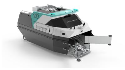 Cina Piccola barca senza equipaggio di barca del TITANO per il robot di falciatura di superficie dell'acqua di manutenzione dello stagno in vendita