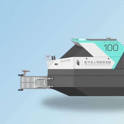 Cina Alta velocità di pulizia Doo Boats piccolissimo 1.5m/s del crogiolo di immondizia di Eco del pilota automatico con 2 propulsori in vendita