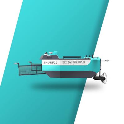 China Ceifeira de limpeza da erva daninha da água da liga de alumínio do robô do barco do rio urbano 2não pilotado à venda