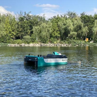 Cina Doppia nave di PUFFO che tira controllo di pulizia 2m/S del CUSCINETTO della barca del fiume senza equipaggio netto in vendita