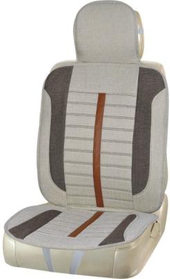 China Cloth seat cushion,Beige&Brown car seat cushion,130*50 auto pillow,flax&pu car seat,130cm length car covers,auto cushion for sale