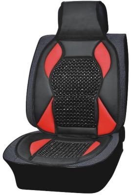 China cloth seat cushion,Black&Red auto cushion,wooden beads car seat cushion,130*50cm auto pillow,car seat,130cm  car covers for sale