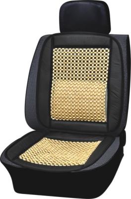 China cloth seat cushion,Black&Beige auto cushion,wooden beads car seat cushion,105*50cm auto pillow,car seat,105cm  car cover for sale