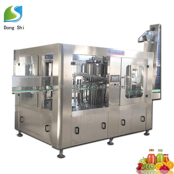 Quality RCGF32-32-12 Full Automatic Fresh Fruit Juice Drink Production Processing Line Juice Hot Filling Machine three in one  machine for sale
