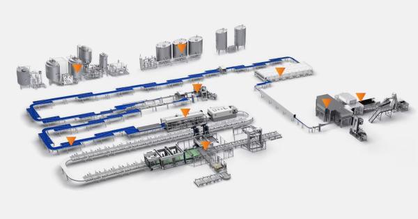 Quality Three in One Sparkling Juice Hot Tea Filling Machine Beverage Production Line for sale