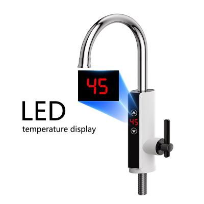 Cina 3300W EU Plug Electric Heating Tap For Cold Hot Water Shifting Electric Hot Water Basin Faucet per l'acqua calda fredda in vendita