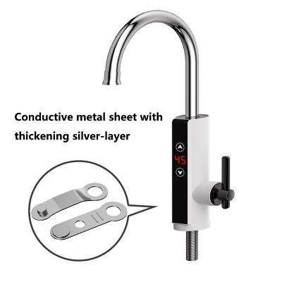 Cina 3300W EU Plug Electric Heating Tap For Cold Hot Water Shifting Electric Hot Water Basin Faucet per l'acqua calda fredda in vendita