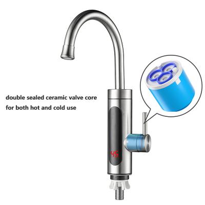 Cina 220V 230V 3300W 304 Rubinetto da cucina in acciaio inossidabile caldo freddo in vendita