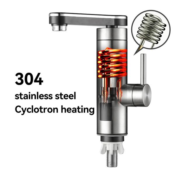 Quality 3300W Instant Electric Heating Faucet Bathroom Basin Hot And Cold Taps Single for sale