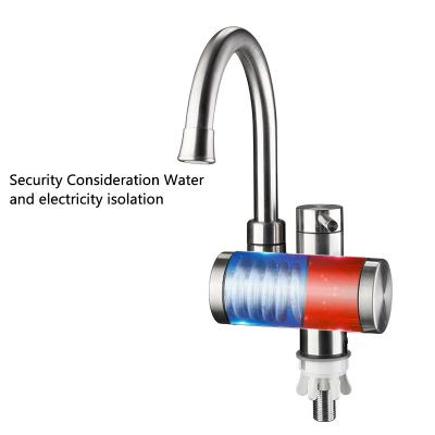 China 304 Stainless Steel 220V 3300W Instant Electric Water Heater Faucet Tap For Bathroom for sale