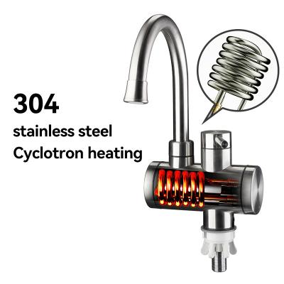 China 304 Stainless Steel 220V 3300W Instant Electric Water Heater Faucet Tap For Bathroom for sale