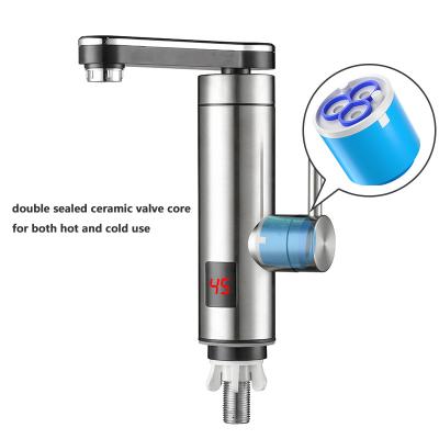 Cina Fornitura di acqua calda e fredda Instant 360° Free Rotation Instant Electric Heater Tap For Bathroom in vendita