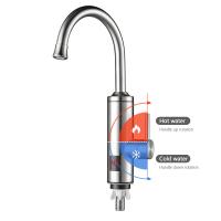 China Single Handle Instant Electric Heating Faucet LED Digital Temperature Display for sale