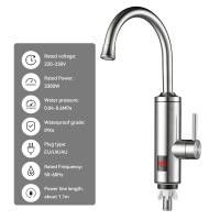China Single Handle Instant Electric Heating Faucet LED Digital Temperature Display for sale