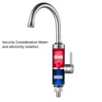 China Single Handle Instant Electric Heating Faucet LED Digital Temperature Display for sale