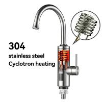 China Single Handle Instant Electric Heating Faucet LED Digital Temperature Display for sale