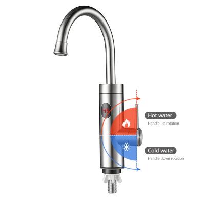China Roestvrij staal snelle elektrische verwarming waterkraan warm waterverwarmer kraan Te koop