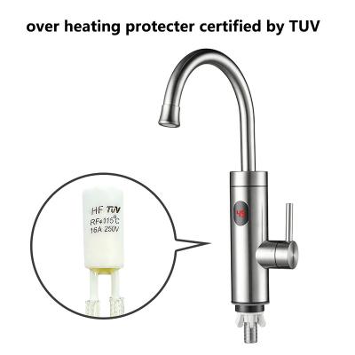 China Roestvrij staal snelle elektrische verwarming waterkraan warm waterverwarmer kraan Te koop