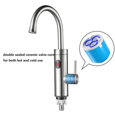 China Roestvrij staal snelle elektrische verwarming waterkraan warm waterverwarmer kraan Te koop