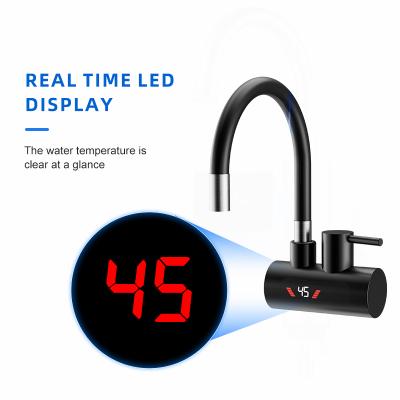 China Household Kitchen Electric Heating Faucet Instant Hot and Cold Dual-purpose Display Plastic Housing Garage Use for sale