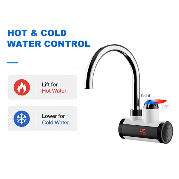 Quality 3300W Instantaneous Electric Water Heater Tap with LED Digital Display and 3s for sale