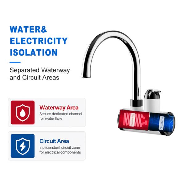Quality 3300W Instantaneous Electric Water Heater Tap with LED Digital Display and 3s for sale