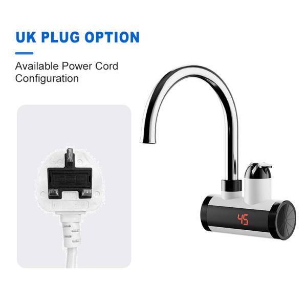 Quality 3300W Instantaneous Electric Water Heater Tap with LED Digital Display and 3s for sale