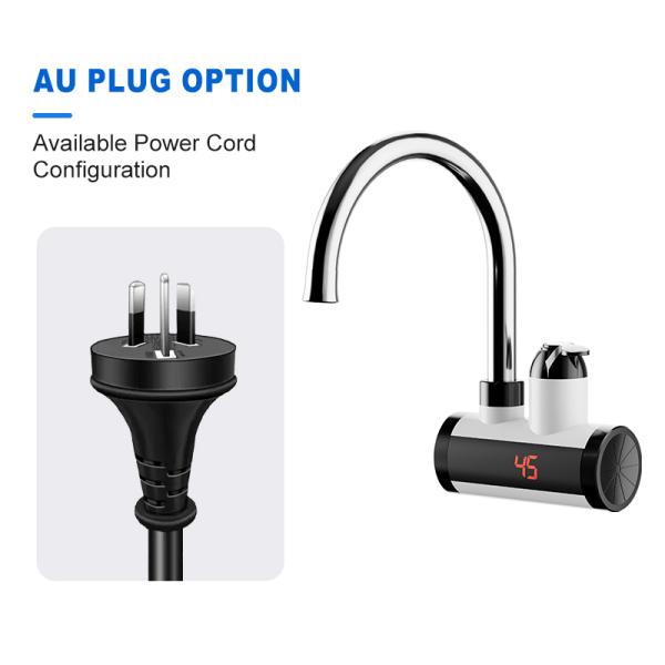 Quality 3300W Instantaneous Electric Water Heater Tap with LED Digital Display and 3s for sale