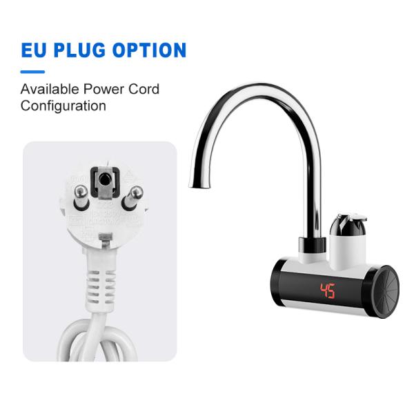 Quality 3300W Instantaneous Electric Water Heater Tap with LED Digital Display and 3s for sale