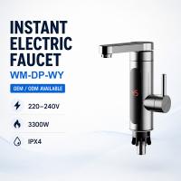 Quality 3300W Electric Water Heater Tap with 360 Degree Rotatable Outlet and LED Display for sale