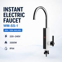 Quality 3300W Electric Heating Faucet with 3s Fast Heating and LED Digital Temperature for sale