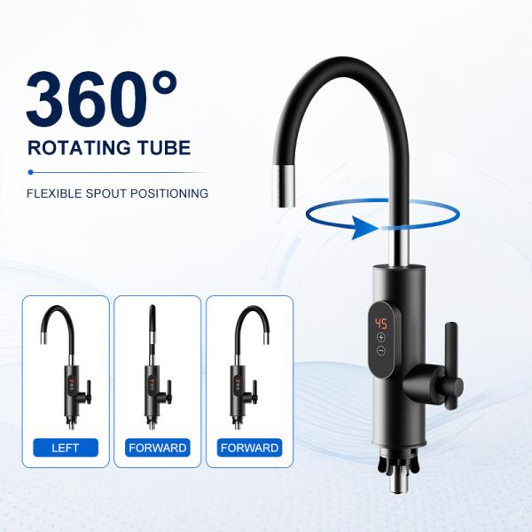Quality 3s Fast Heating 3300W Electric Heating Tap with LED Digital Temperature Display for sale