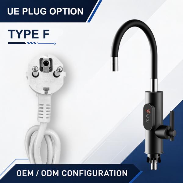 Quality 3s Fast Heating 3300W Electric Heating Tap with LED Digital Temperature Display for sale