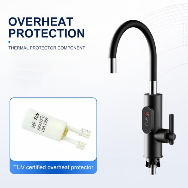 Quality 3s Fast Heating 3300W Electric Heating Tap with LED Digital Temperature Display for sale