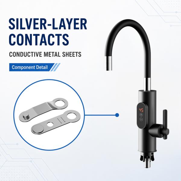 Quality 3s Fast Heating 3300W Electric Heating Tap with LED Digital Temperature Display for sale