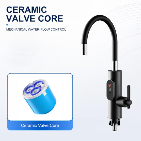 Quality 3s Fast Heating 3300W Electric Heating Tap with LED Digital Temperature Display for sale