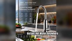 220V 3300W Basin Sink Heating Tap With Temperature Display Instant Instant Water Heater Tap Kitchen