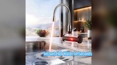 Instant Hot Water Faucet With LED Temperature DisplayTaps for tankless electric water heaters